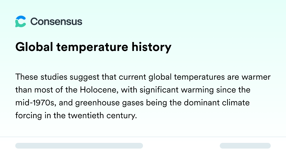 Global Temperature History - Consensus Academic Search Engine