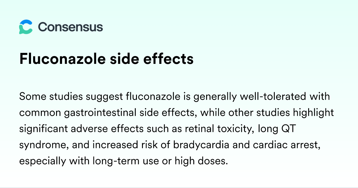 Fluconazole Side Effects - Consensus Academic Search Engine