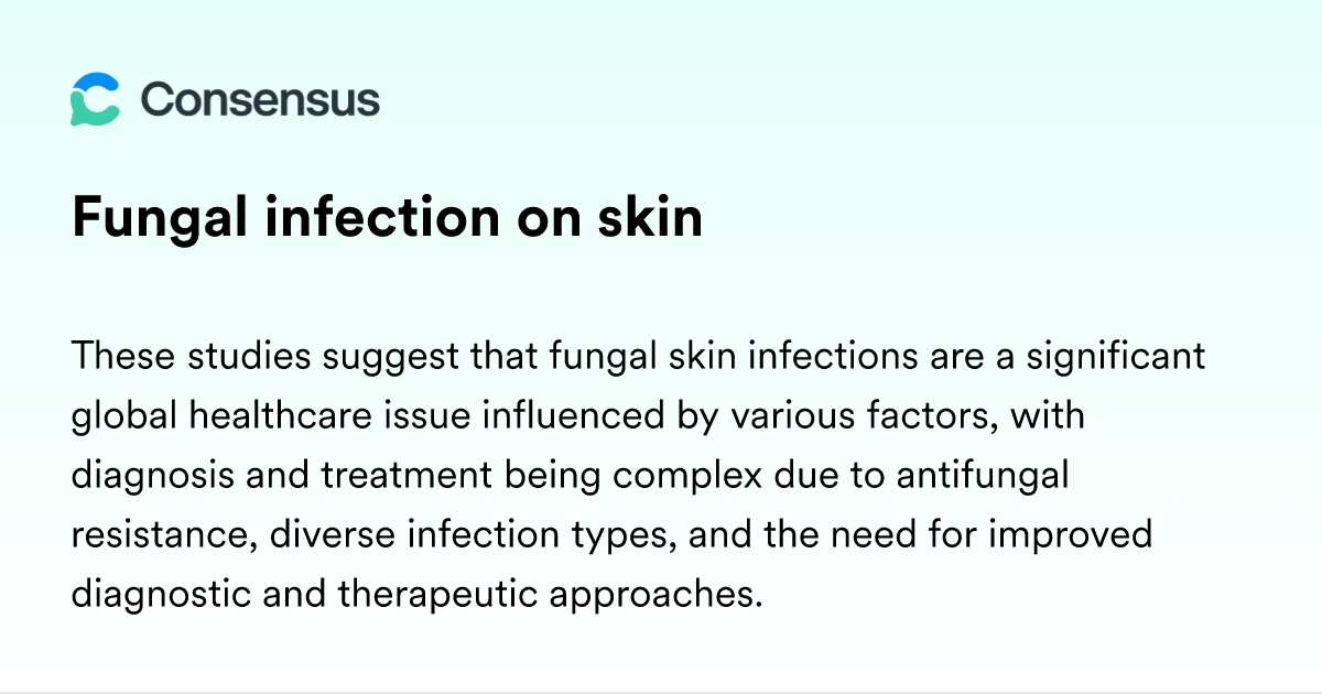 Fungal Infection On Skin - Consensus Academic Search Engine