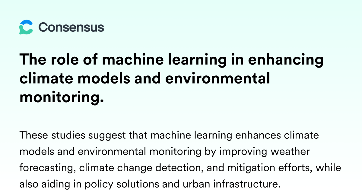 The Role Of Machine Learning In Enhancing Climate Models And ...