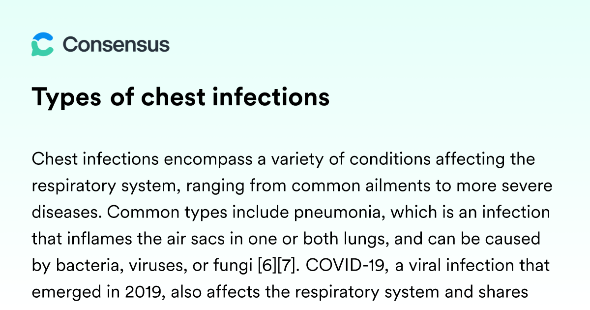 Types Of Chest Infections - Consensus Academic Search Engine
