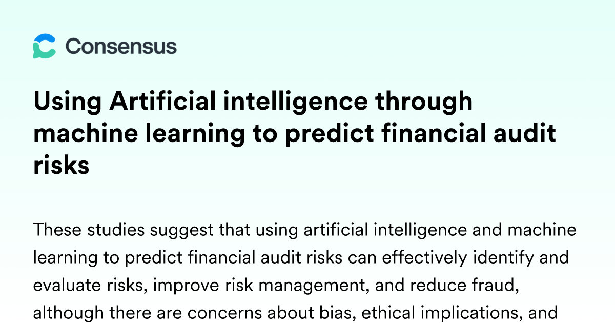 Using Artificial Intelligence Through Machine Learning To Predict ...