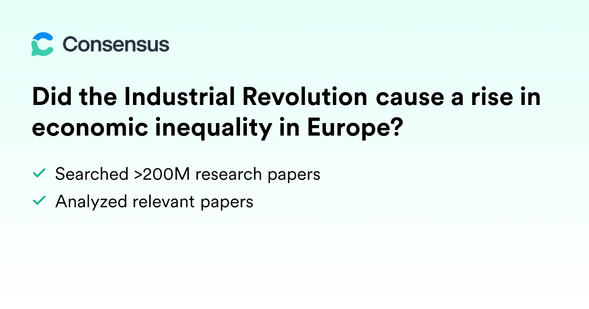 Did the Industrial Revolution cause a rise in economic inequality in ...