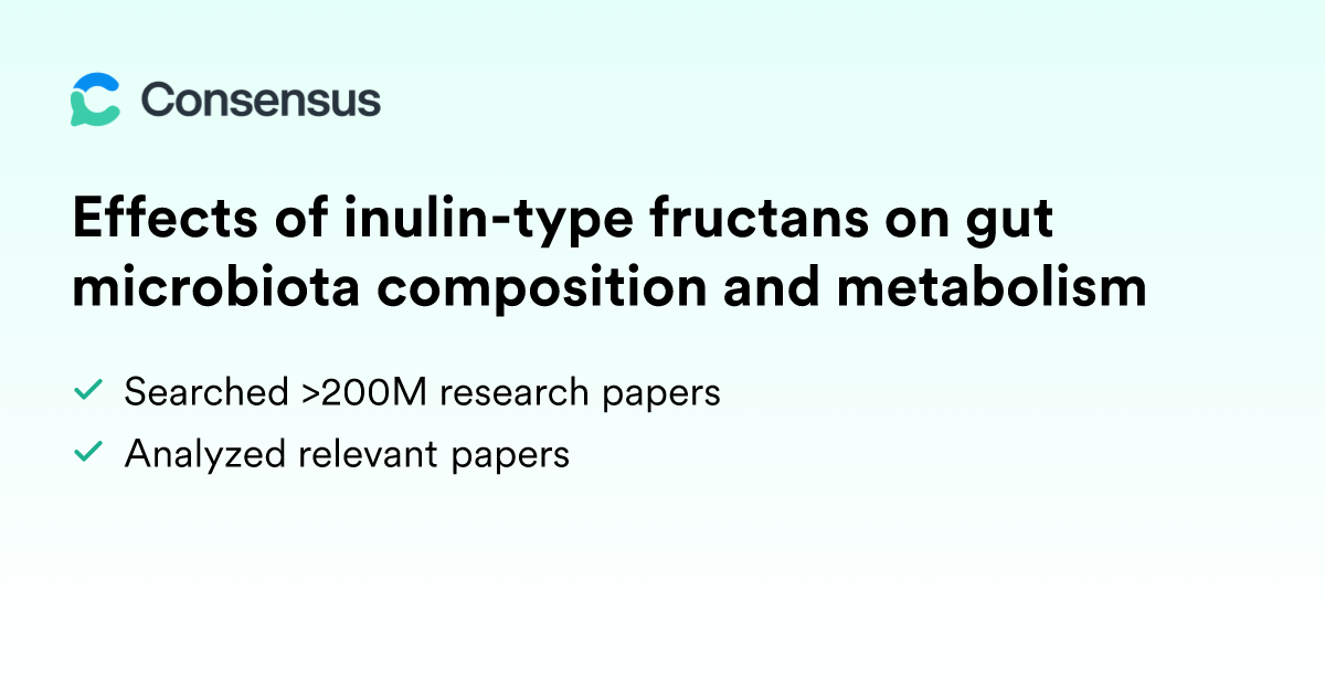 Effects of inulin-type fructans on gut microbiota composition and ...