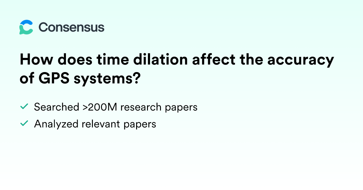 How does time dilation affect the accuracy of GPS systems? - Consensus