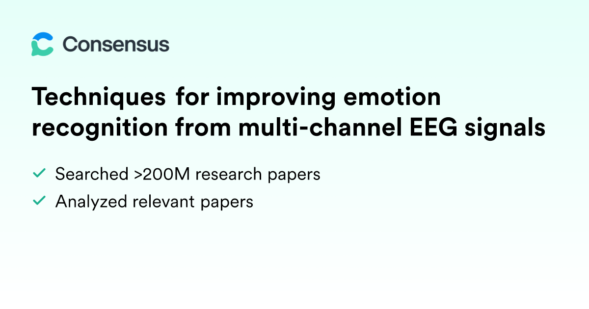 Techniques for improving emotion recognition from multi-channel EEG ...